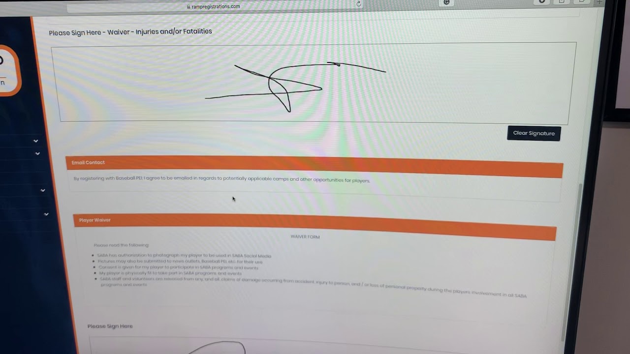 RAMP REGISTRATION TUTORIAL - Summerside Baseball