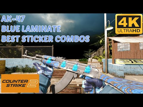 AK-47 | Blue Laminate | Best Sticker Combinations | CS2 Skin | In-Game Inspection & Showcase [4K]