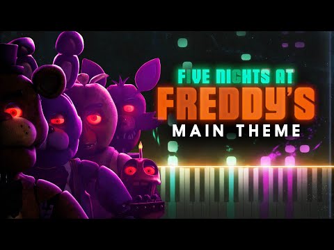 Five Nights at Freddy's Movie MAIN THEME (Synthesia Piano Tutorial)