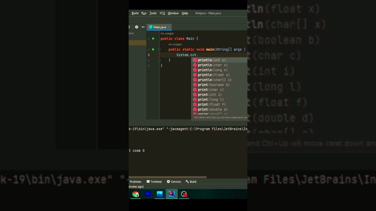 write a code to add three number in Java | in intellij IDEA