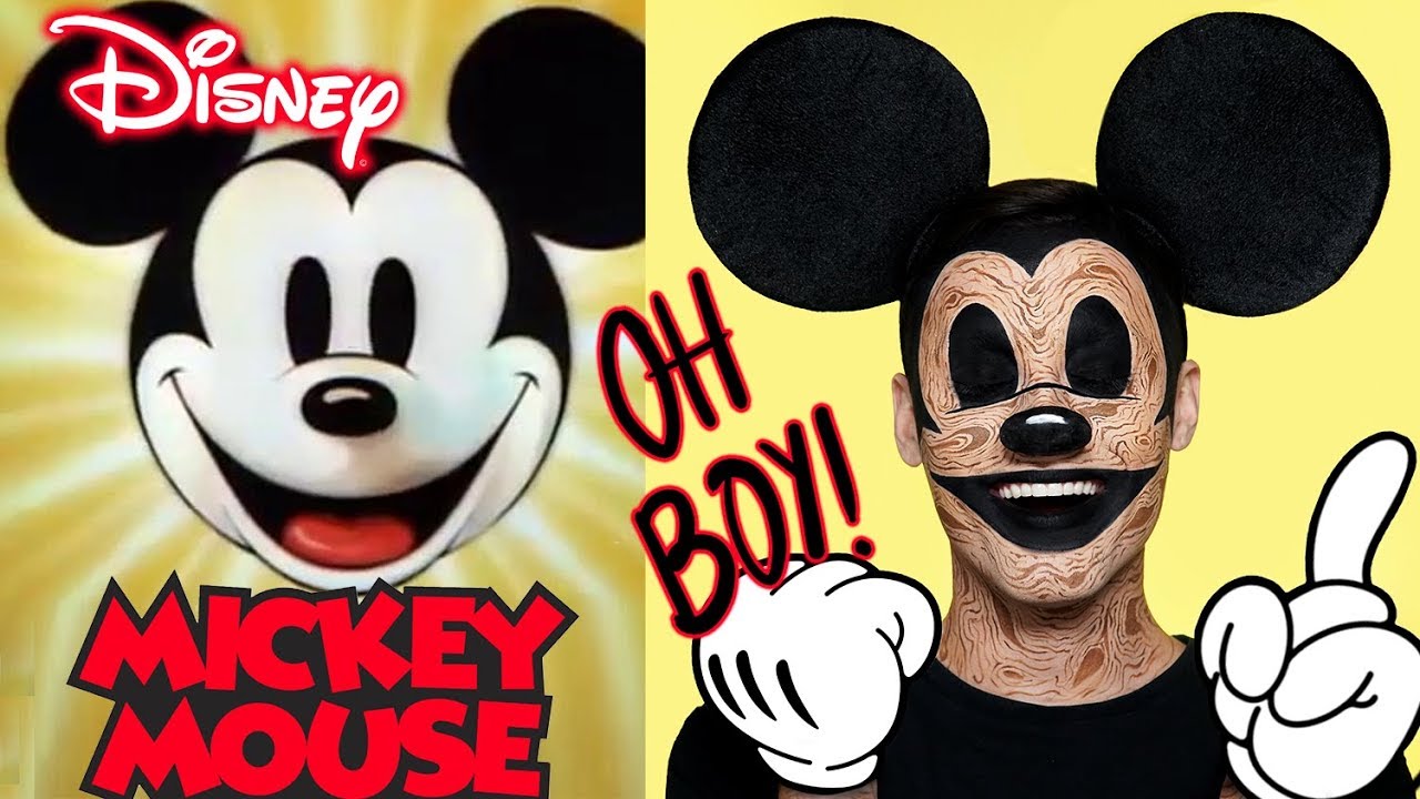 DISNEY | WOODEN MICKEY MOUSE - HALLOWEEN MAKEUP TUTORIAL