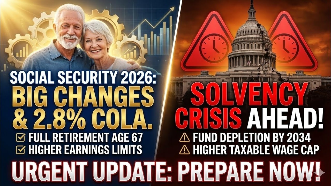7 Major Social Security Changes in 2026 You Must Know | Retirement Age, COLA & Trust Fund Crisis