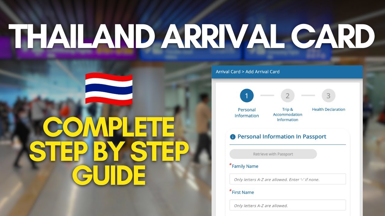 Thailand Digital Arrival Card (TDAC) 2026 – Complete Step-by-Step Guide
