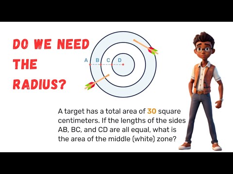 How to Find the Area of a Circle between Circles