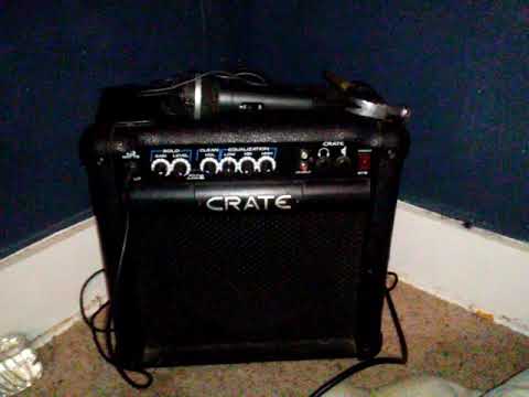 Crate amp with mic