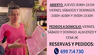 Bar La Joya, carta y pedidos a domicilio