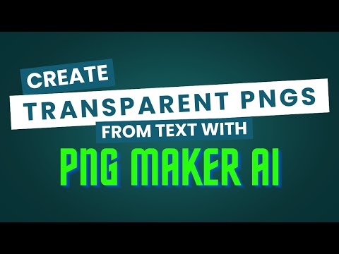 Create Transparent PNGs from Text in Seconds with PNG Maker AI