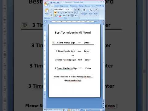 Underline Best Technique in MS Word #microsoft #word #msword #shorts #education #computer