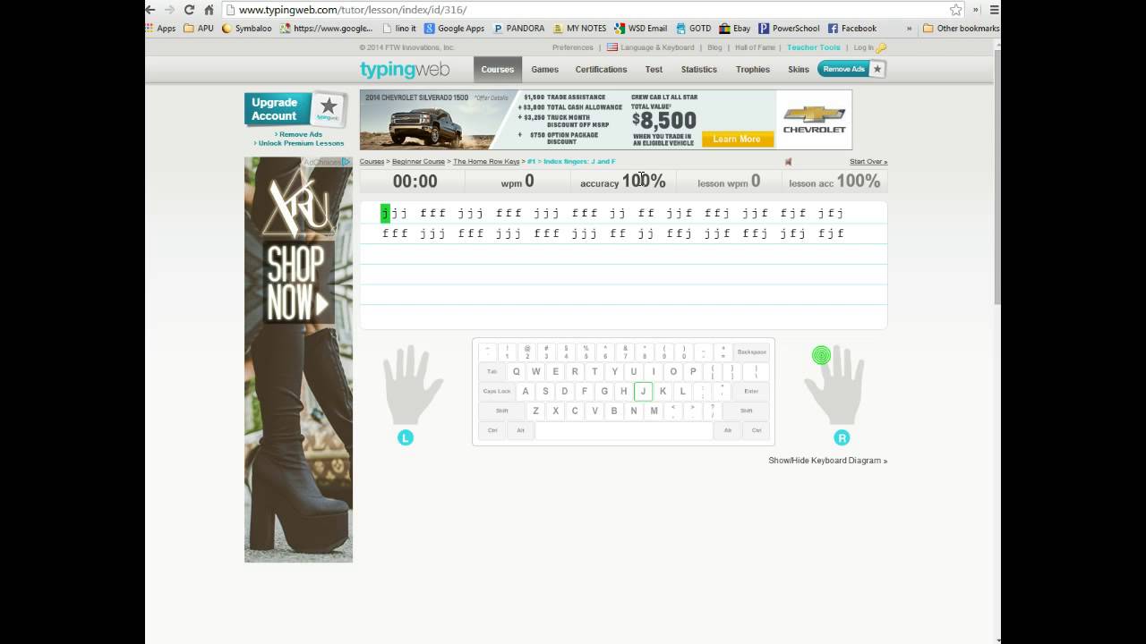 Typingweb Lesson