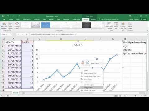 FORECAST.LINEAR & FORECAST.ETS Functions in Excel 2016