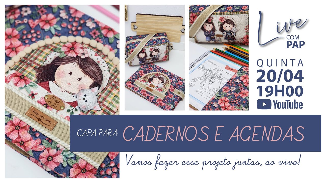 Capa para Cadernos e Agendas