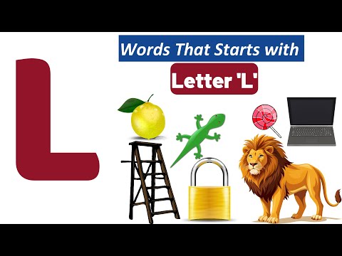 Words That Start with Letter L | Words Starting with Letter L | Phonics | L words | Kids Vocabulary