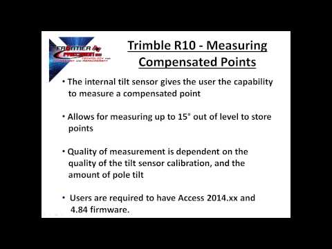 Measuring A Compensated Point With The Trimble R10 | Frontier Precision ...