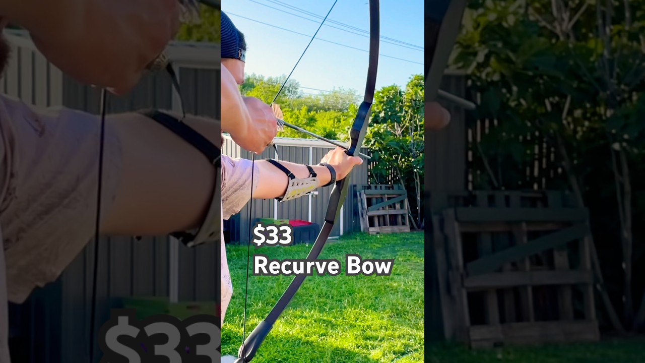 $33 Recurve Bow - Any Good? 🏹 #archery #shorts