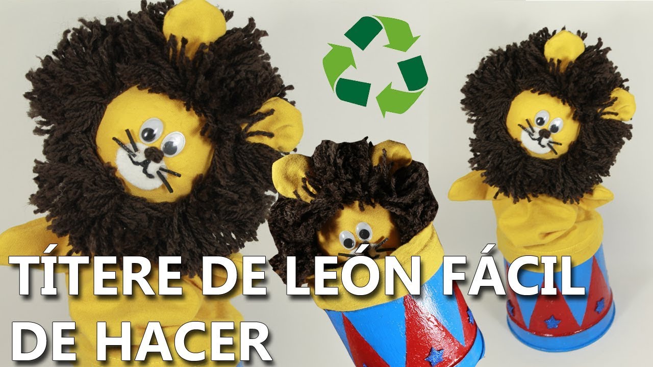 HOW TO MAKE A LION PUPPET: EASY AND QUICK? Lion puppet