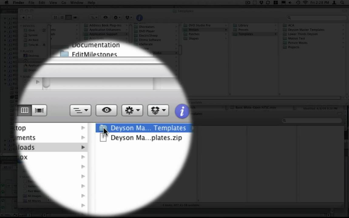 How to install a Motion Master Template Tutorial in FCP7