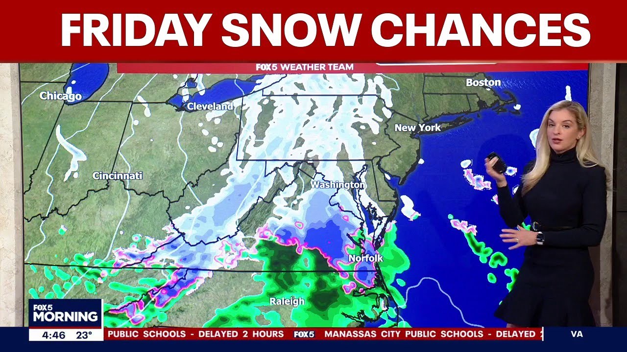 DC weather: Snow showers possible Friday