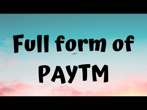 Full form of "paytm"