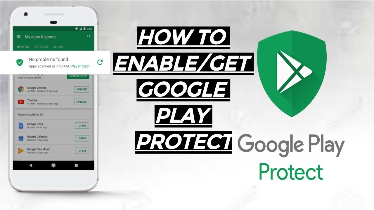 HOW TO ENABLE/GET GOOGLE PLAY PROTECT🤔