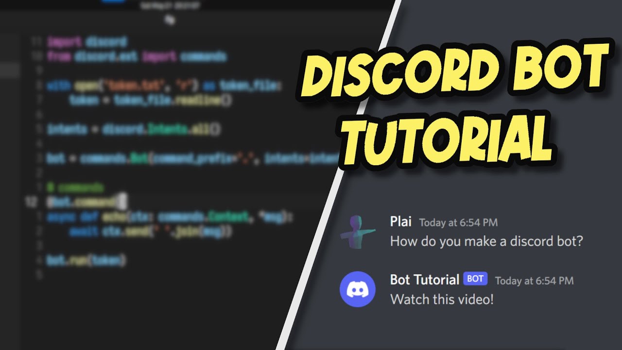Discord Bot Tutorial #1 | Running the bot + Creating Custom Commands