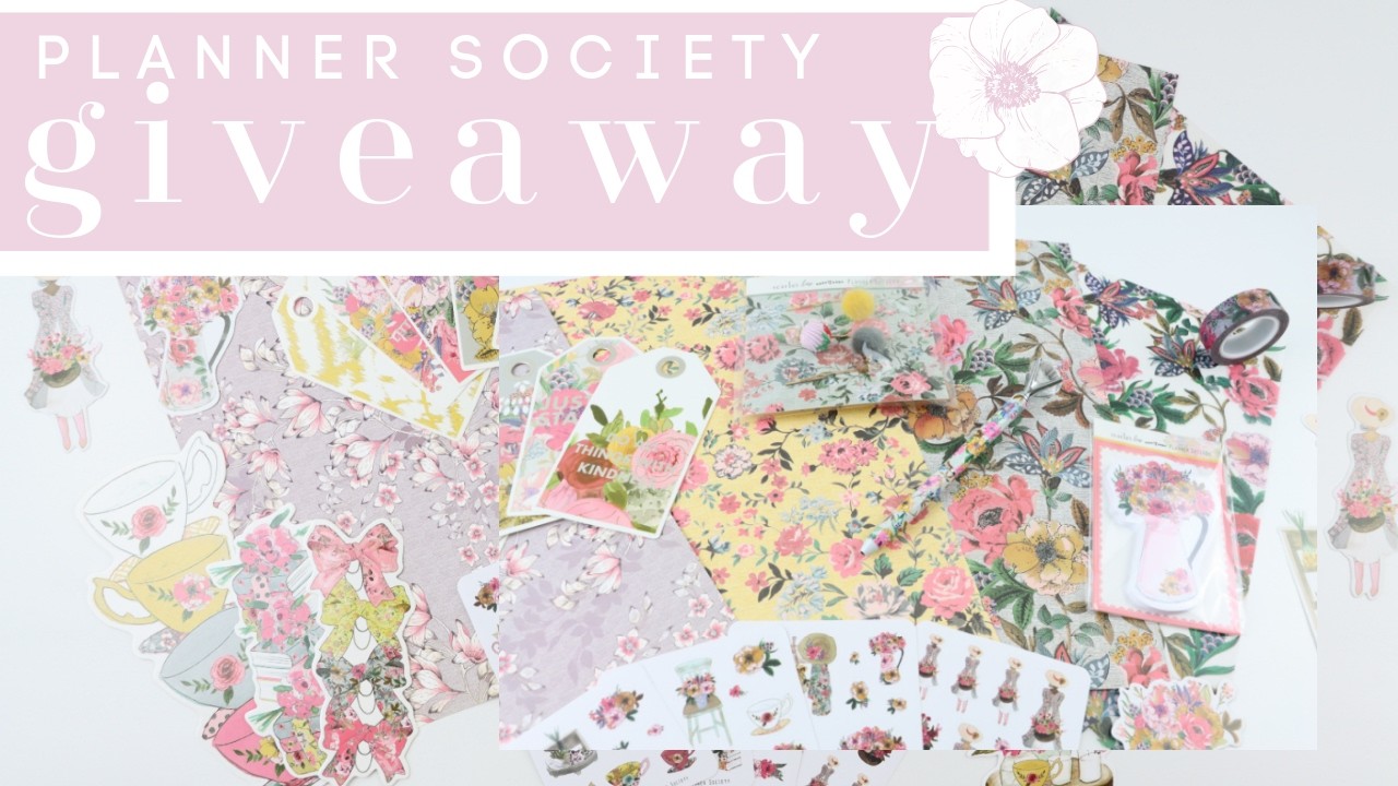 ☕📙 April 2026 Planner Society Giveaway: Planner Stickers, Washi, and More!