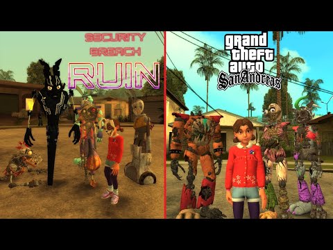 I Couldn't Play Ruin so I Modded GTA San Andreas | FNAF Security Breach DLC (Part 1)