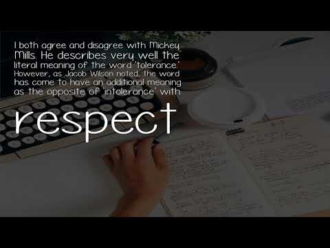 What Would You Write In A 100 Word Essay About Tolerance?