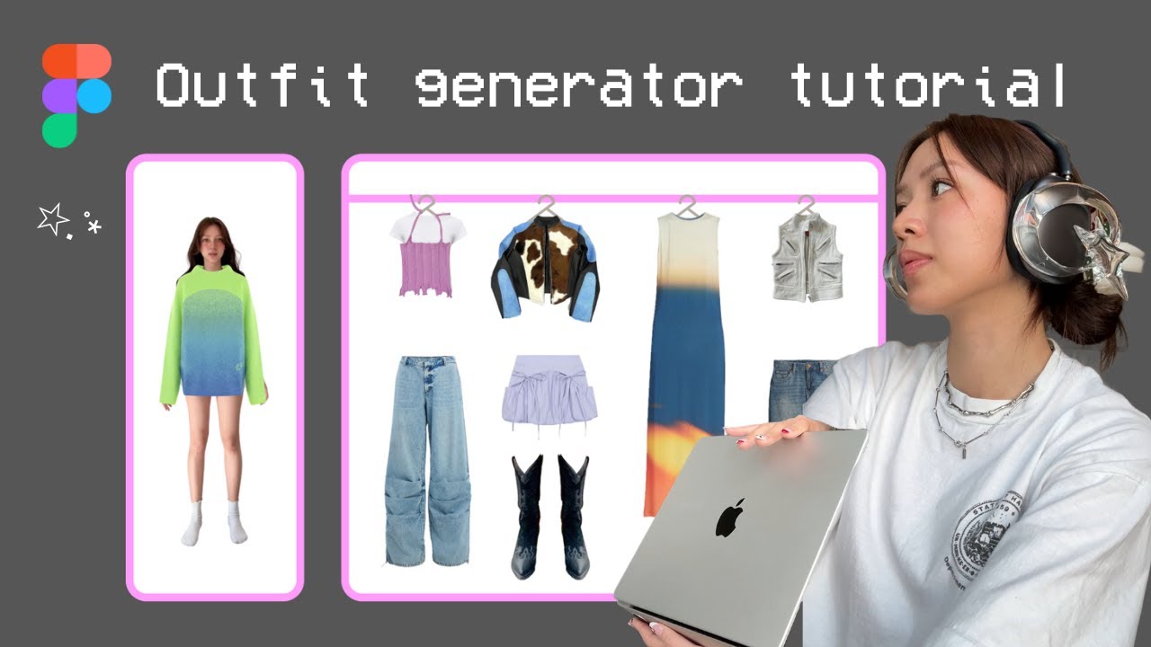how to make an outfit generator | no code | beginner figma tutorial 🎧