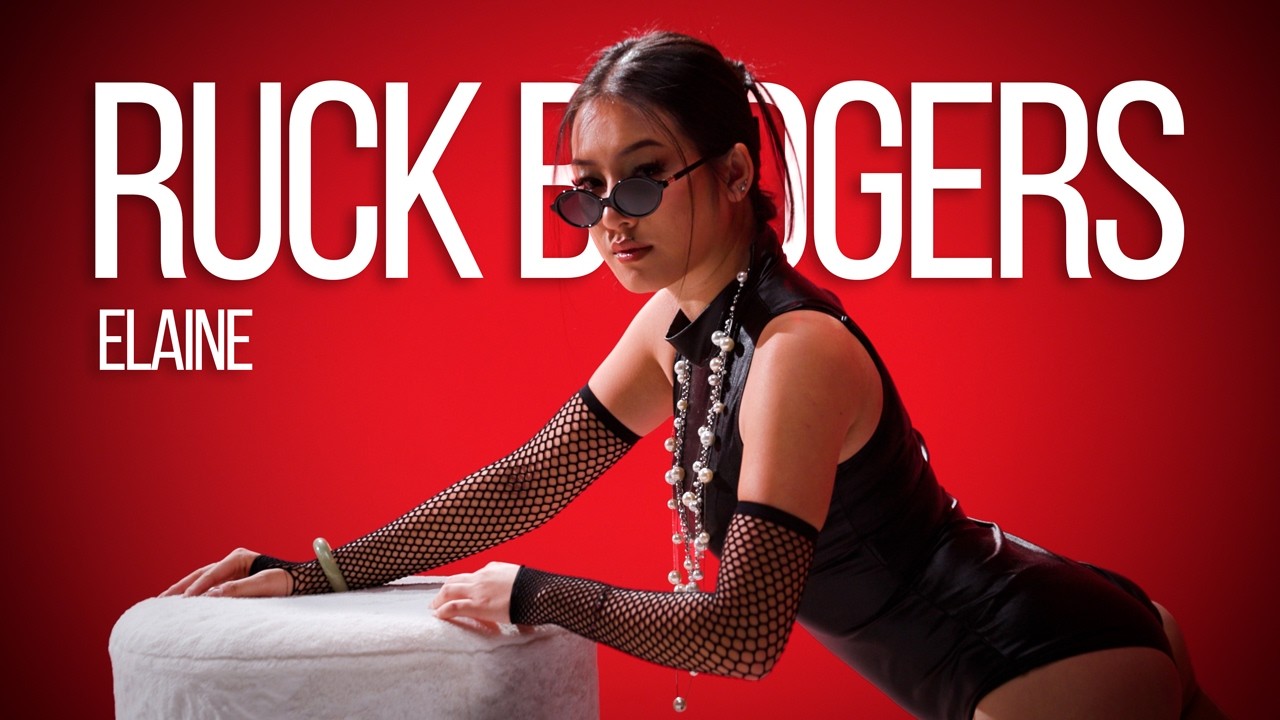 Elaine • Fashion • Black Leather Bodysuit • 4K • Model Cinema • Music Video • Photoshoot