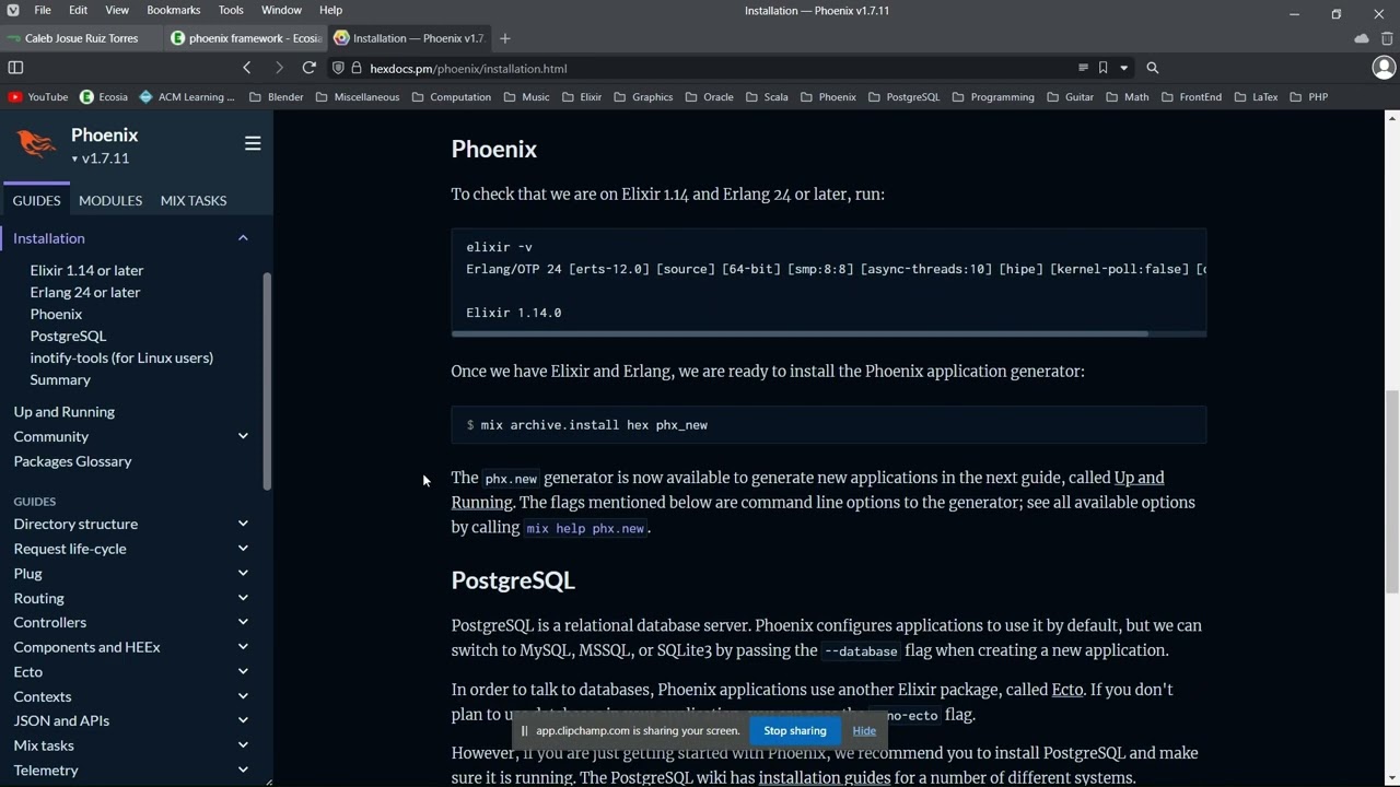 Installing the Phoenix Framework on Windows 11
