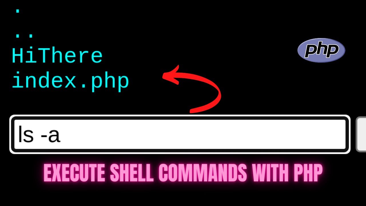 Execute Shell commands with PHP #php