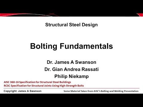 STR05 L21a - Bolting Fundamentals
