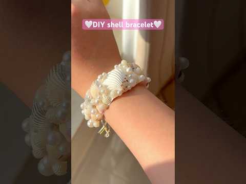 DIY shell bracelet🤍