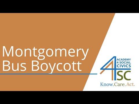 Montgomery Bus Boycott: Refusing to Ride - Civil Rights in the US Series | Academy 4 Social Change