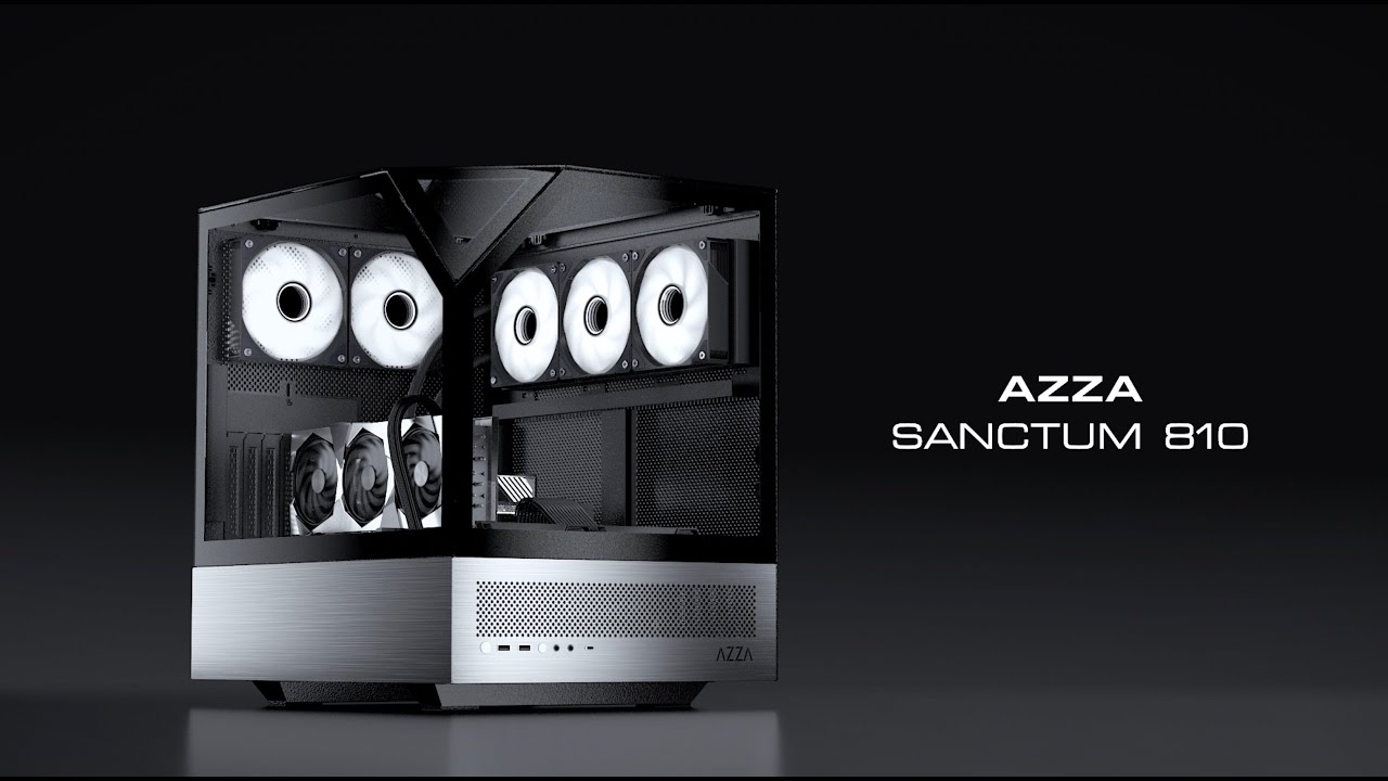 Vỏ máy tính AZZA SANCTUM 810 (Mid Tower/Màu Đen)