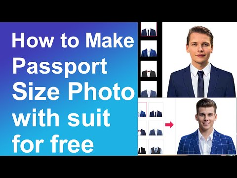 How to make passport size photo with suit for free