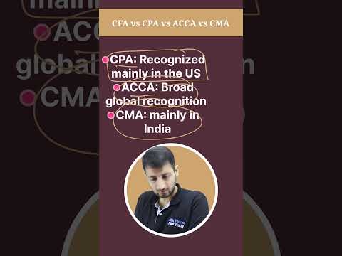 CFA vs CPA vs ACCA vs CMA!😎#shorts