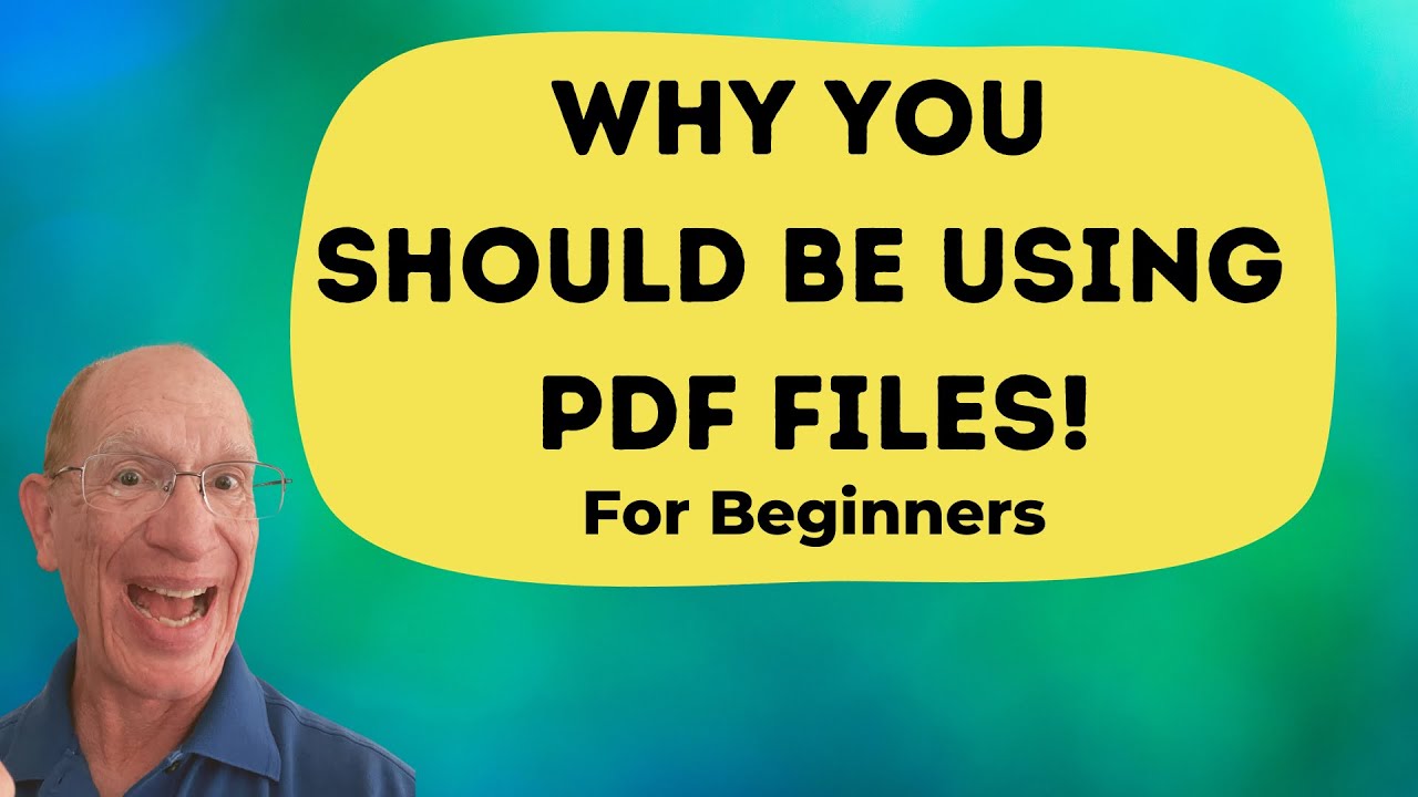 Use PDFs for sharing files with other people.