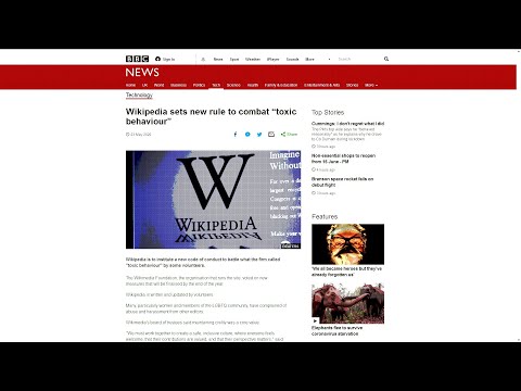 IWAS 05: Wikipedia Toxic Behaviour