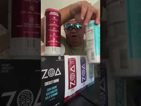 Costco energy drinks ZOA taste and review #costcofinds #new #deals