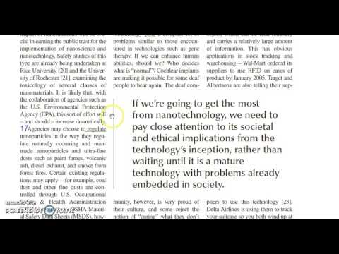Academic essay article nano