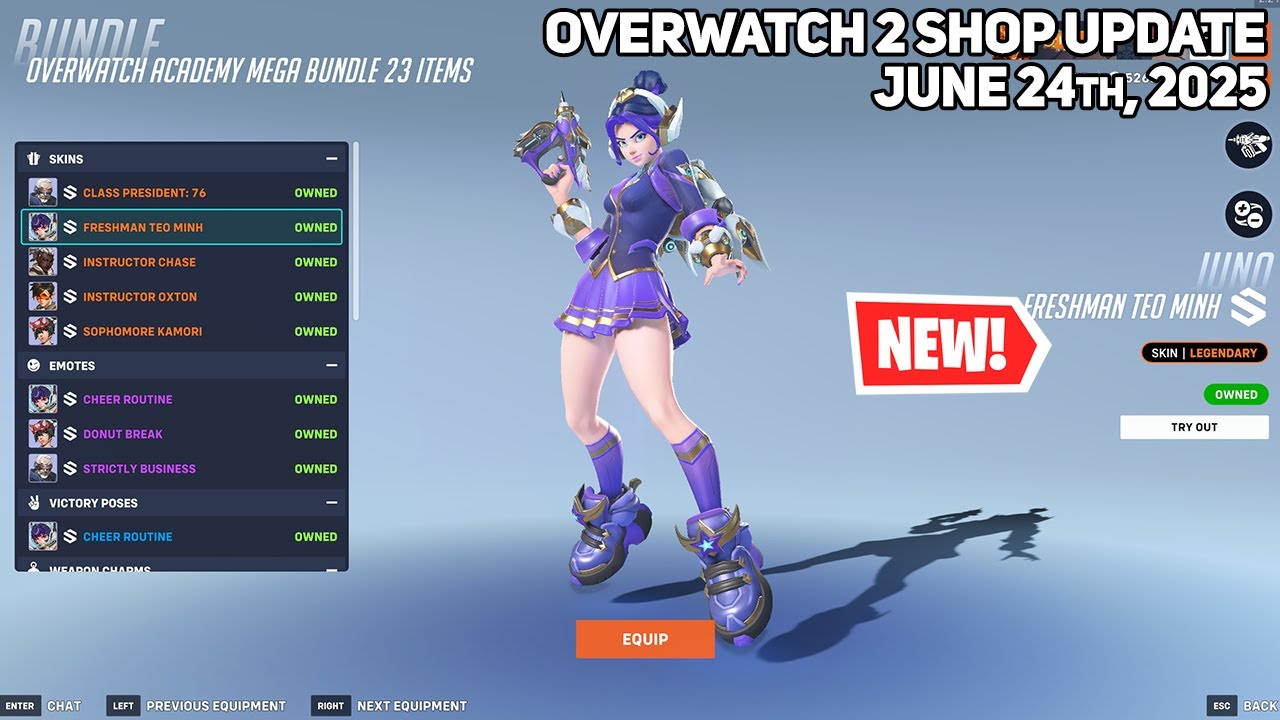 *NEW* OVERWATCH ACADEMY MEGA BUNDLE & SEASON 17 IS HERE! Overwatch 2 Shop Update [June 24th, 2025]