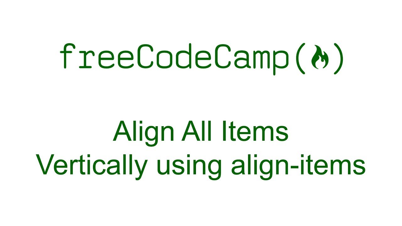 CSS Grid - Align All Items Vertically using align-items - Free Code Camp