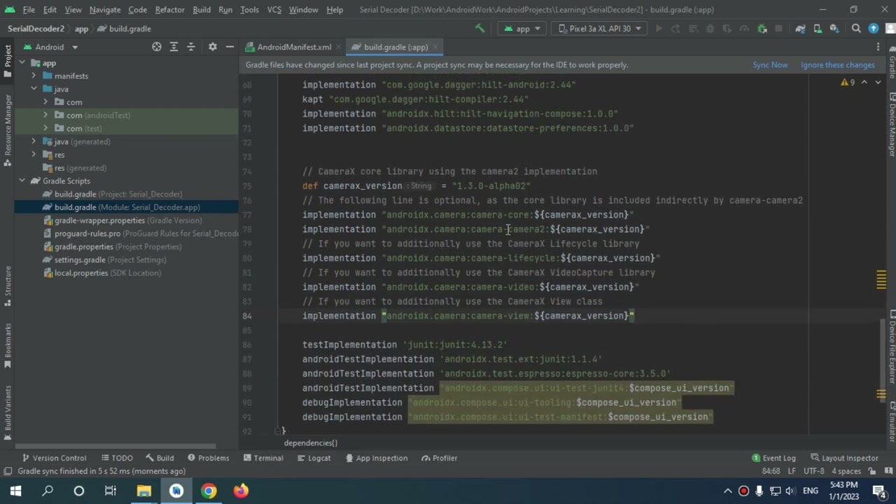 134  Add CameraX dependency