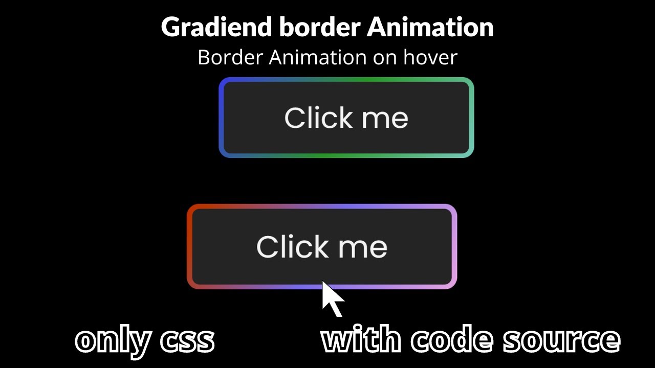 css border bottom hover animation | CSS3 Animated Button Border Hover Effects | HTML