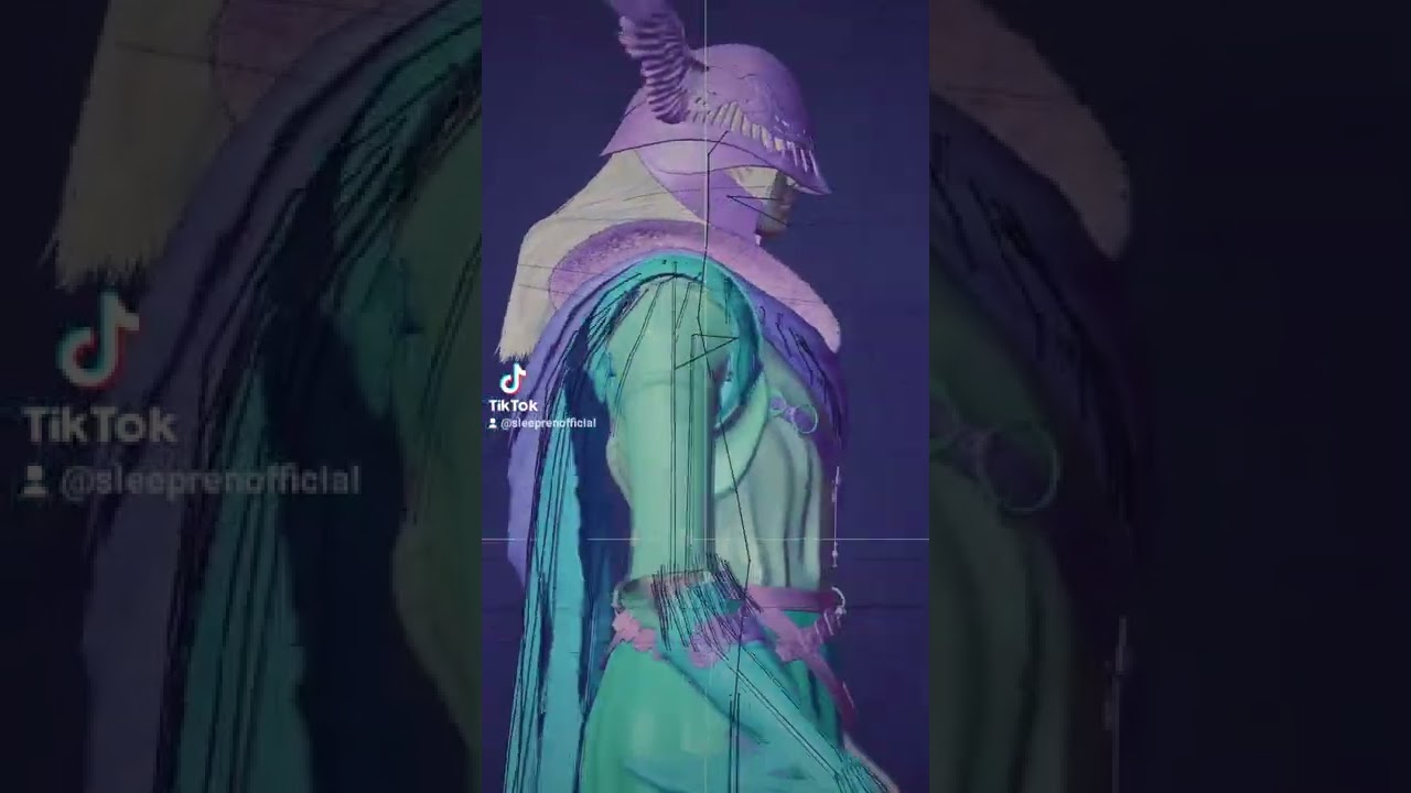 Malenia: blender 3D, elden ring