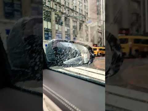 driving thru Manhattan in the rain