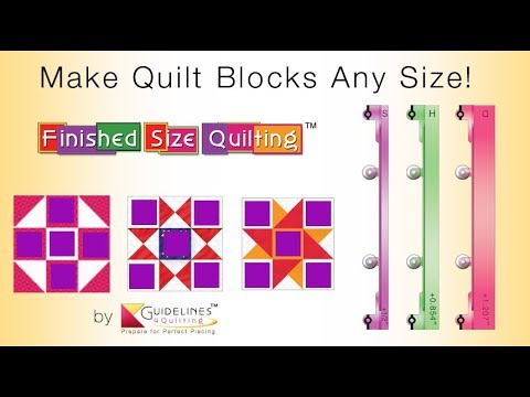 Guidelines4Quilting - Finished Size Quilting Techniques