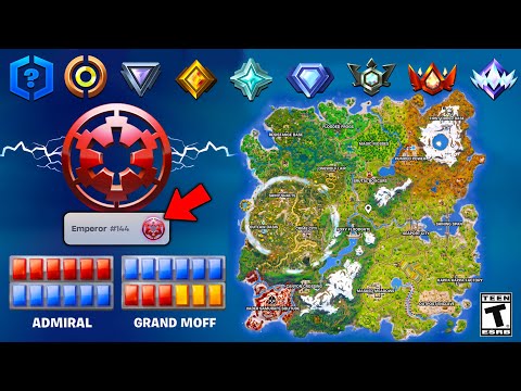 UNRANKED to EMPEROR SPEEDRUN in Fortnite! (New Ranks)