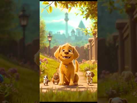 Golden Retriever Outing #3danimation #animallife #dog #funny #catvideos #animation #anime